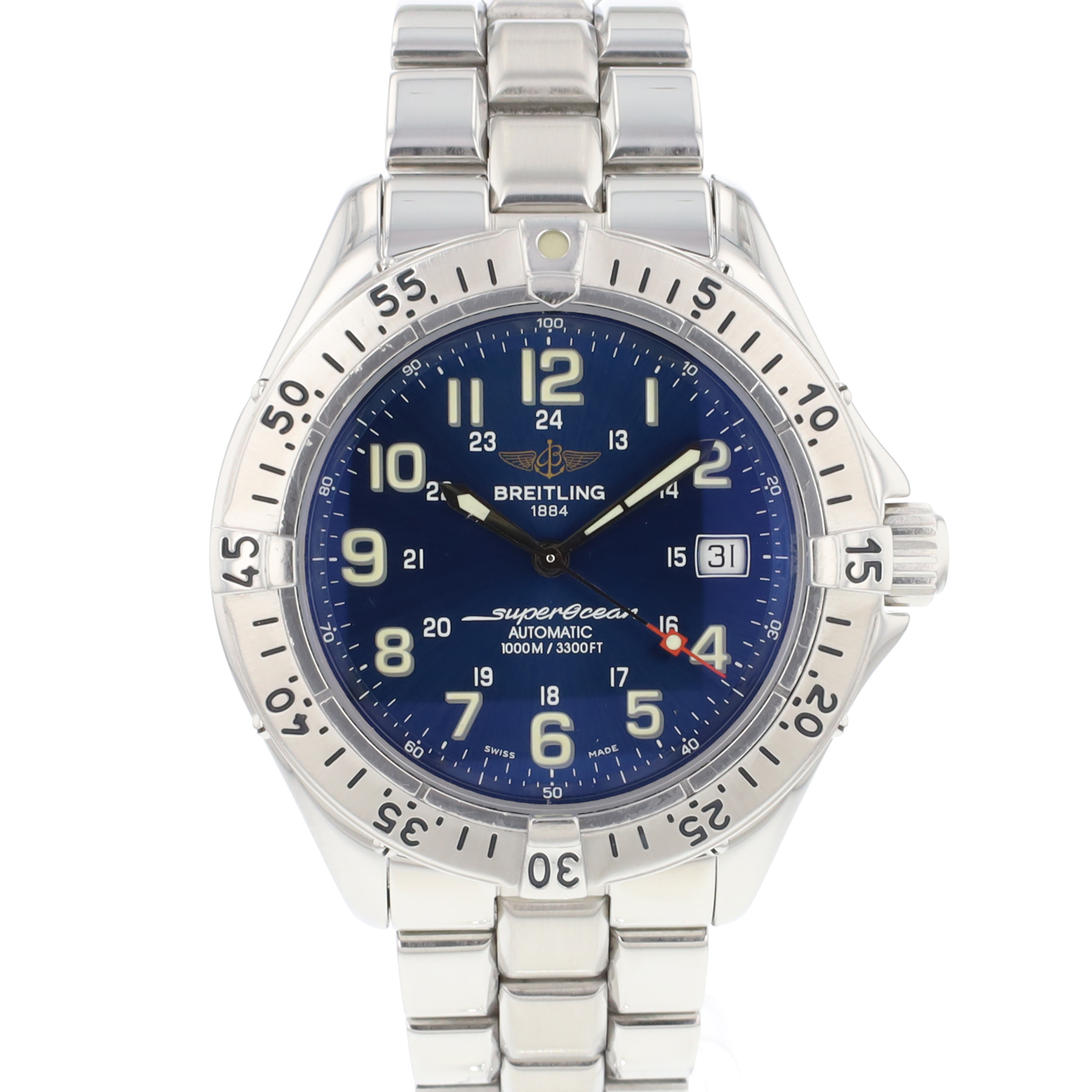 Super Ocean Automatic Blue Dial - Breitling - Sold watches - Juwelier ...