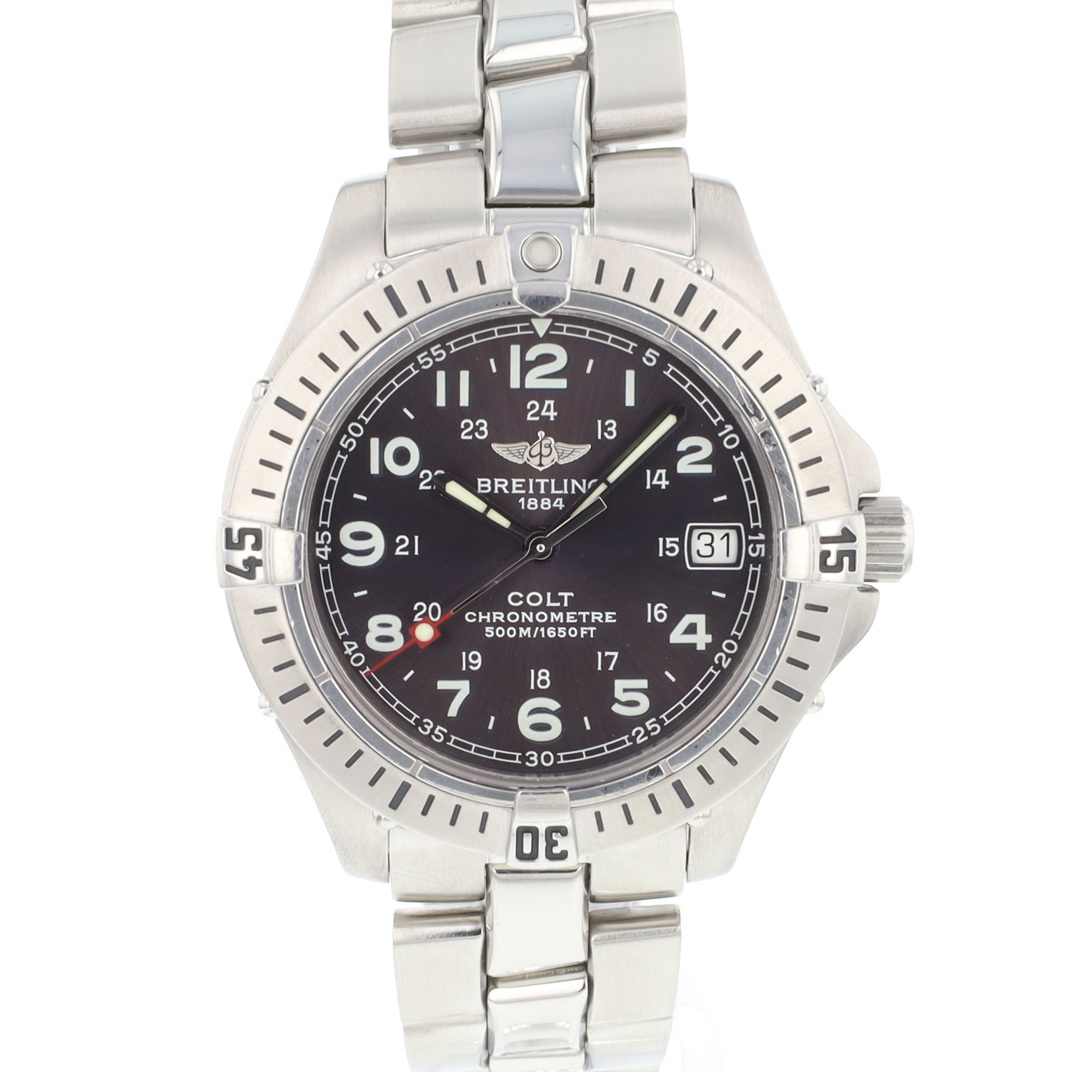 Colt Steel Grey Dial - Breitling - Sold watches - Juwelier Burger