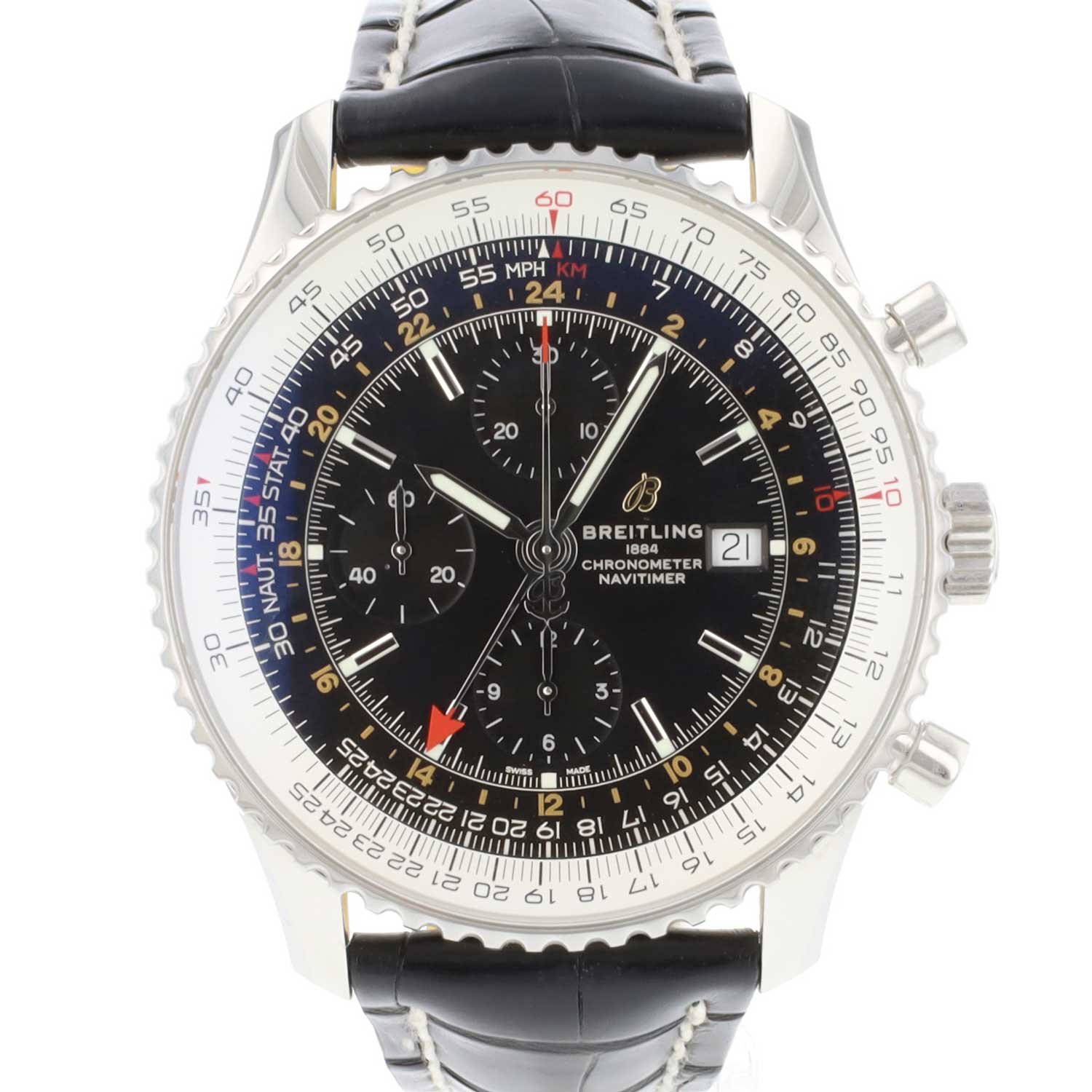 Navitimer 1 Chrono GMT 46 Black - Breitling - Sold watches - Juwelier ...