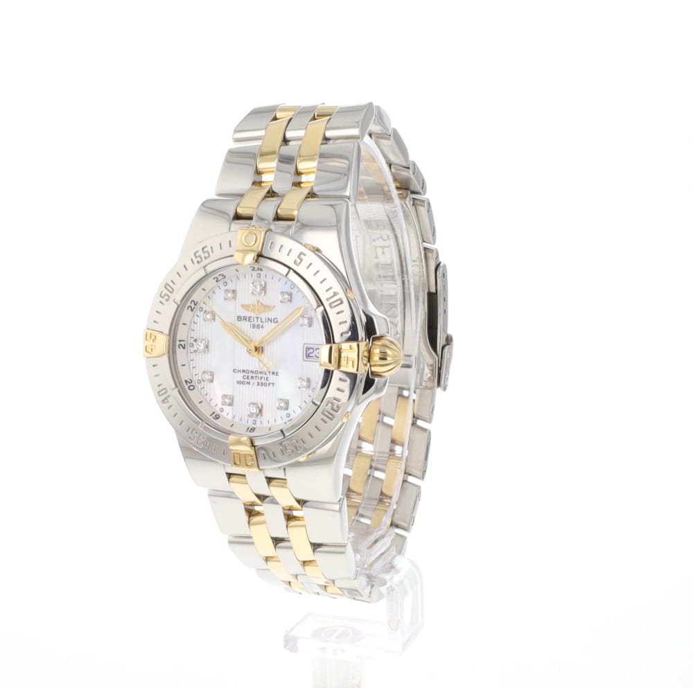 Starliner Galactic Lady Steel Yellow Gold Diamonds MOP Dial - Breitling ...
