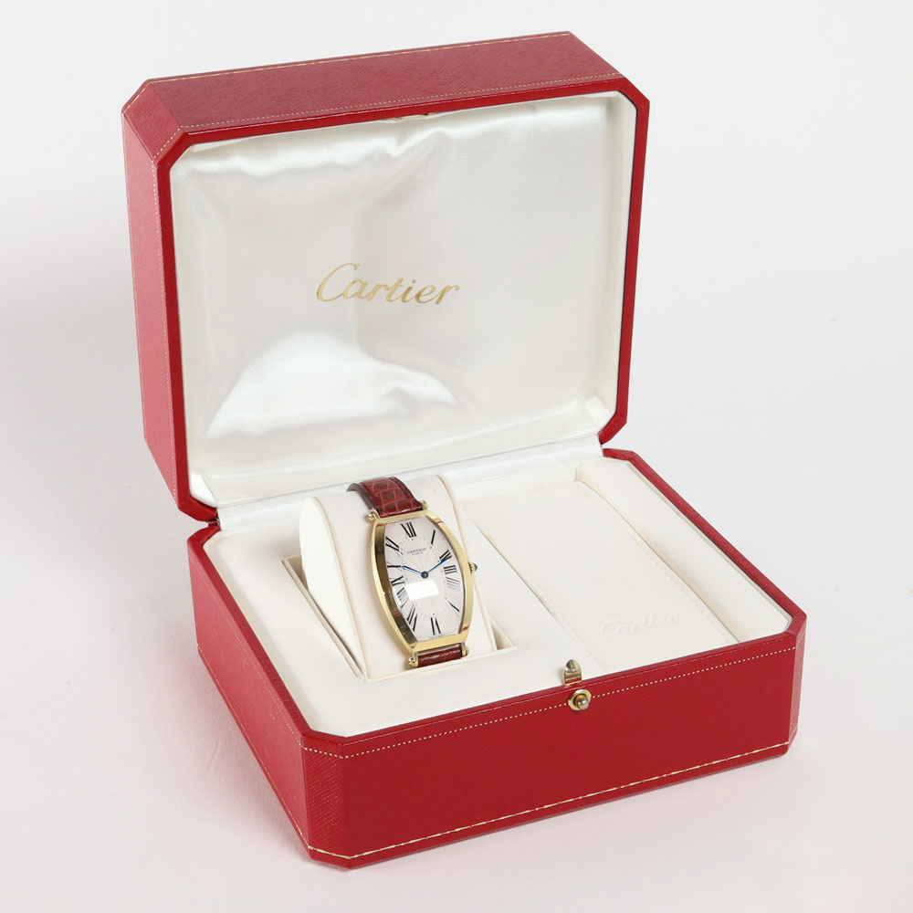 Tonneau Paris Yellow Gold With Folding Clasp - Cartier - Sold watches ...