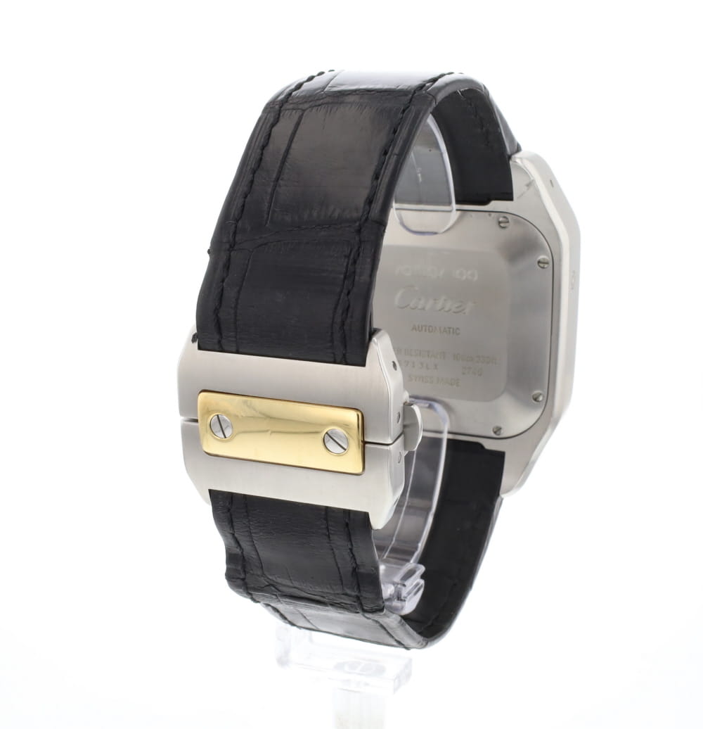 Santos 100 XL Chronograph Steel Gold - Cartier - Sold watches ...