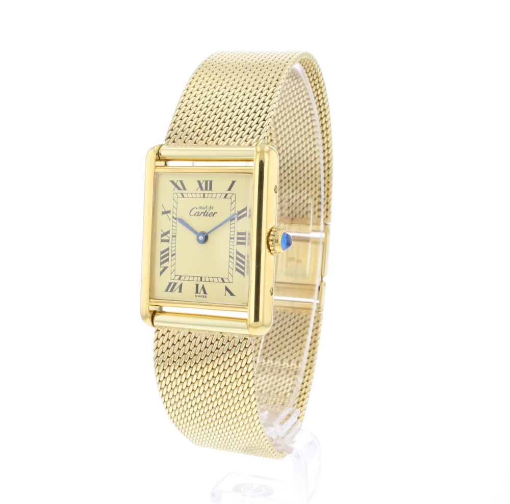 Tank Must Vermeil Yellow Gold - Cartier - Verkochte horloges - Juwelier ...