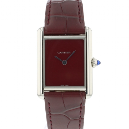 Tank Must Bordeaux Red NEW - Cartier - Sold watches - Juwelier Burger