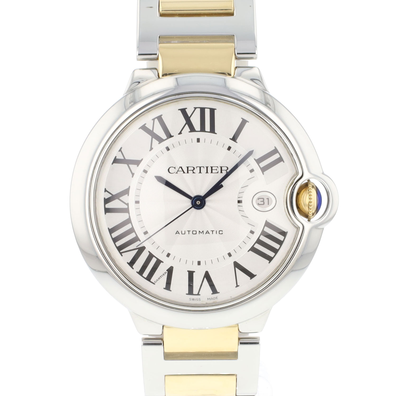 Ballon Bleu 42MM Automatic Steel Gold - Cartier - Verkochte horloges ...