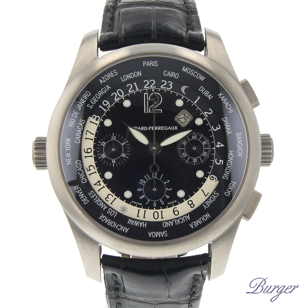 WW-TC Chronograph Worldtimer Titanium - Girard Perregaux - Sold watches ...