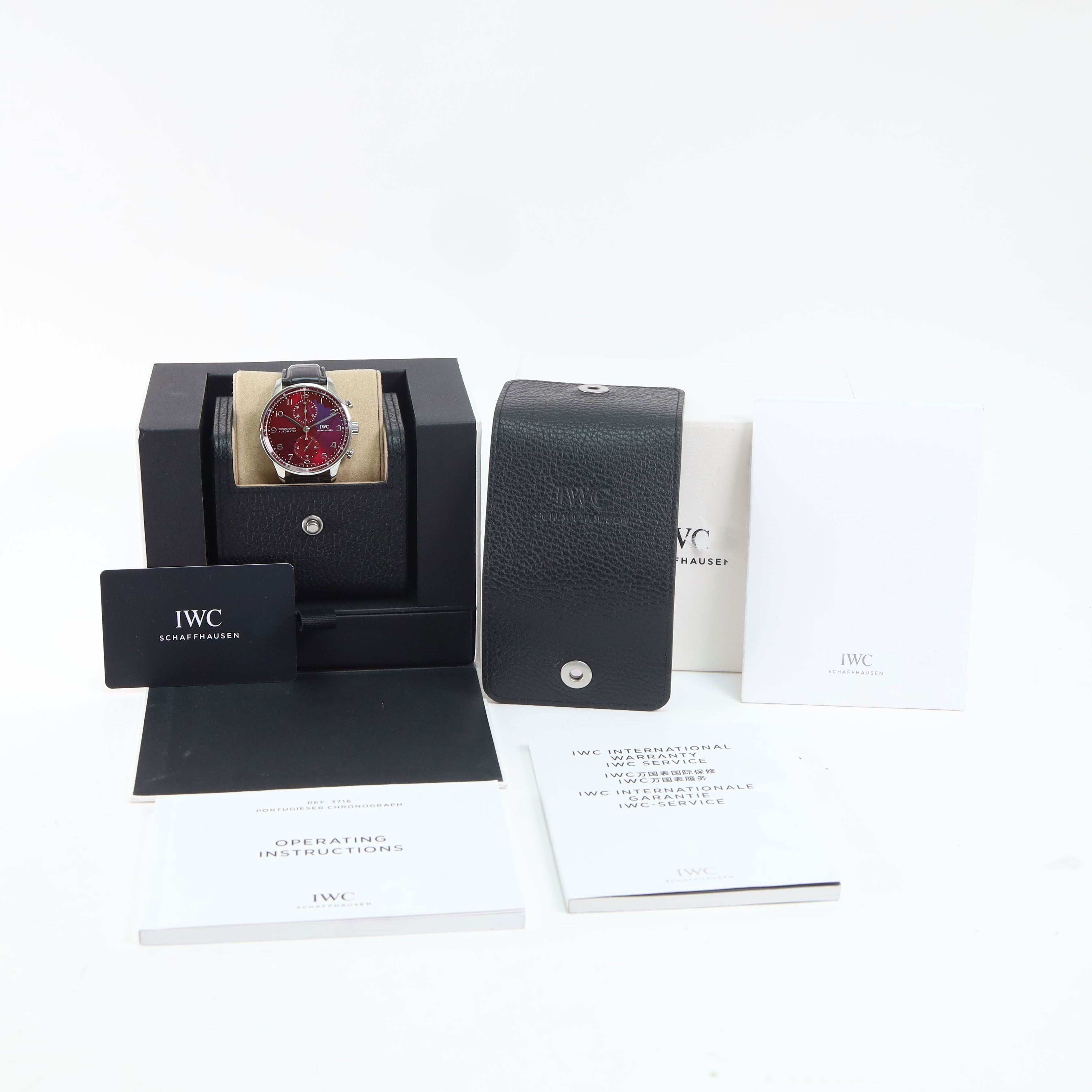 Portugieser Chronograph Red Dial NEW - IWC - Sold watches - Juwelier Burger