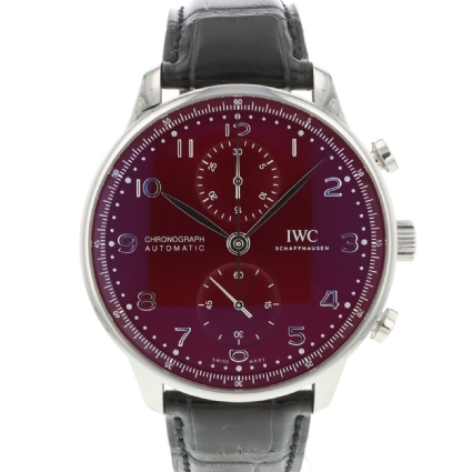 Portugieser Chronograph Red Dial NEW - IWC - Sold watches - Juwelier Burger