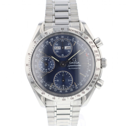 Speedmaster Triple Date Day Date Blue Dial - Omega - Sold watches ...