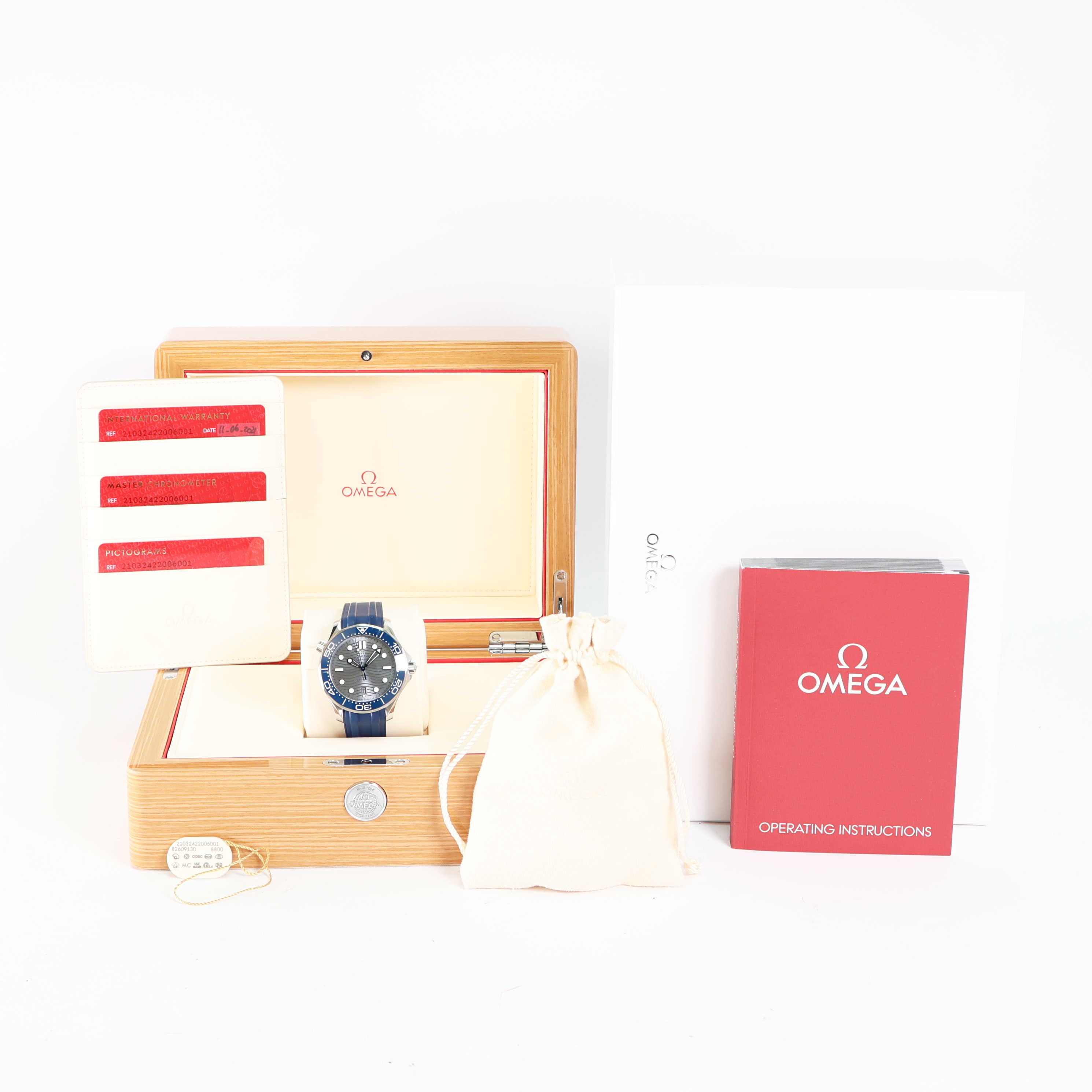 Seamaster Diver 300M Master Co-Axial Blue / Grey Wave Dial - Omega ...