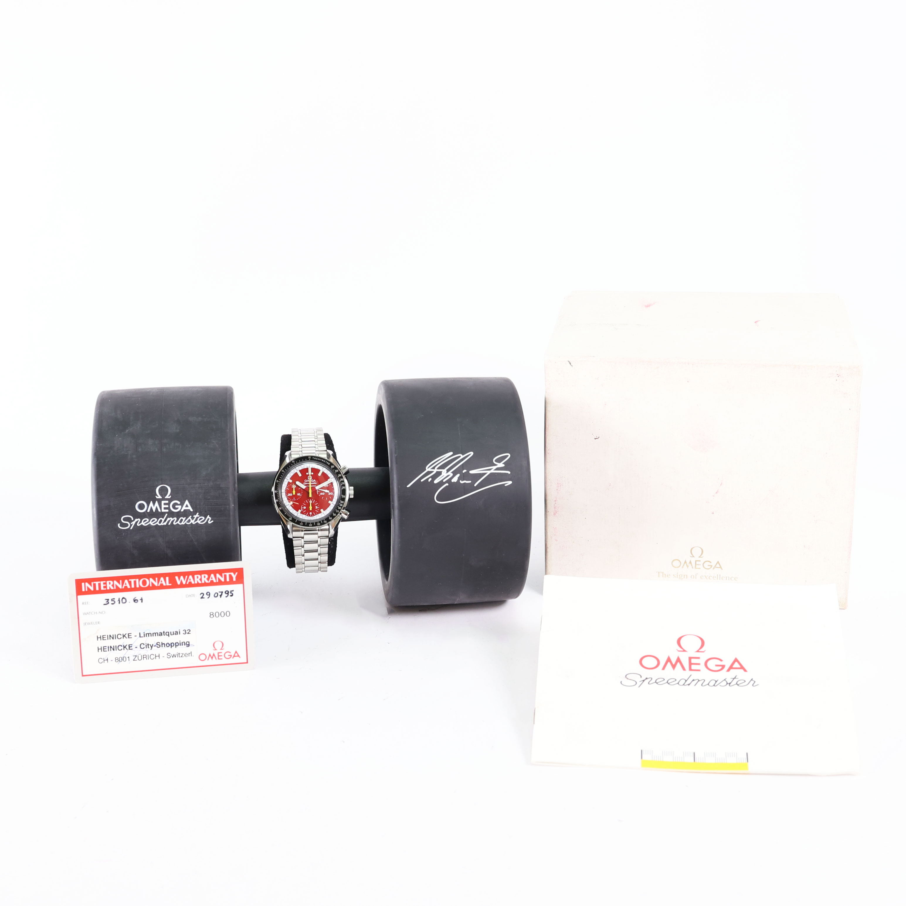Speedmaster Racing Red Automatic Michael Schumacher - Omega - Sold ...