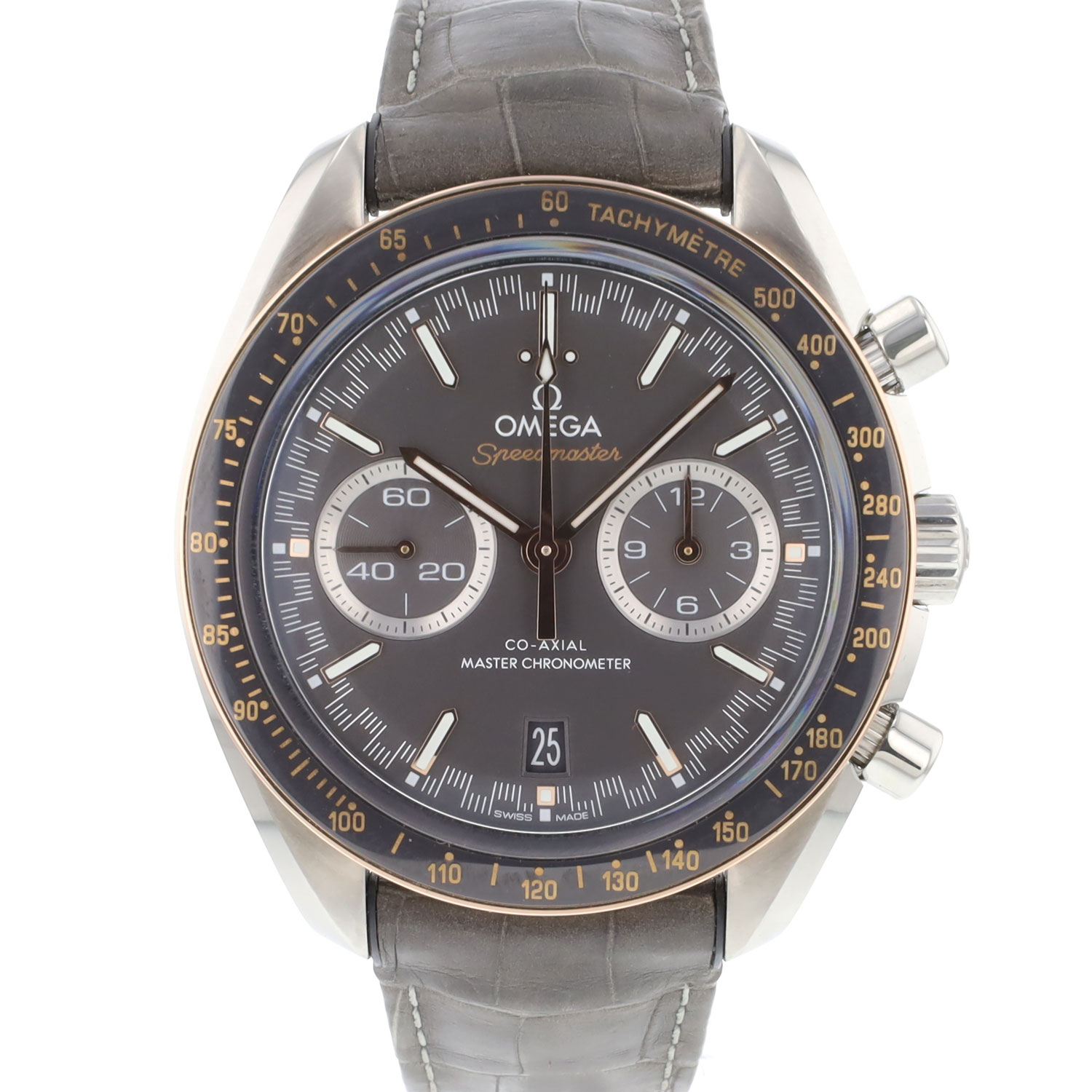 Speedmaster Racing Steel Rose Gold Co-Axial - Omega - Exclusive watches ...