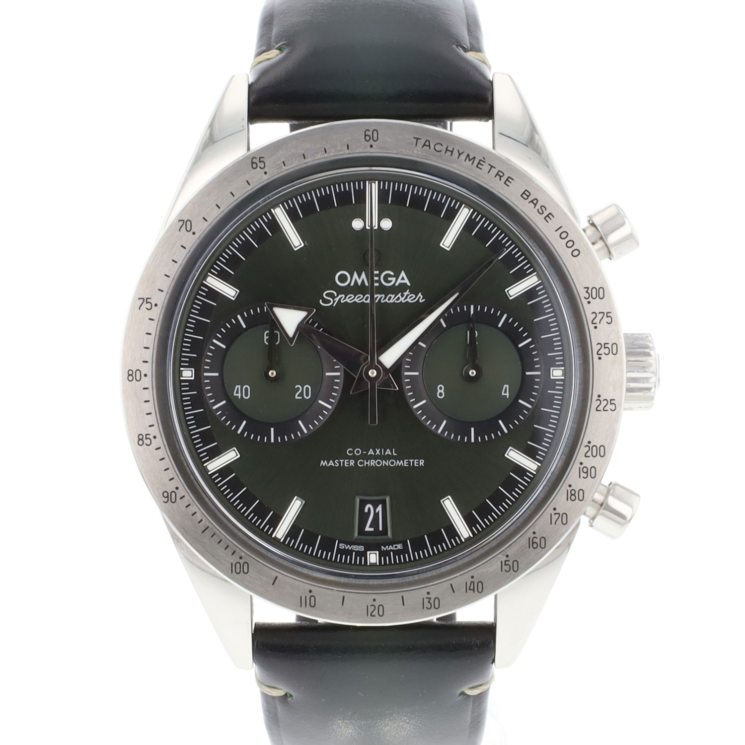 C Speedmaster '57 Co-Axial Green Like New - Omega - Sold watches ...
