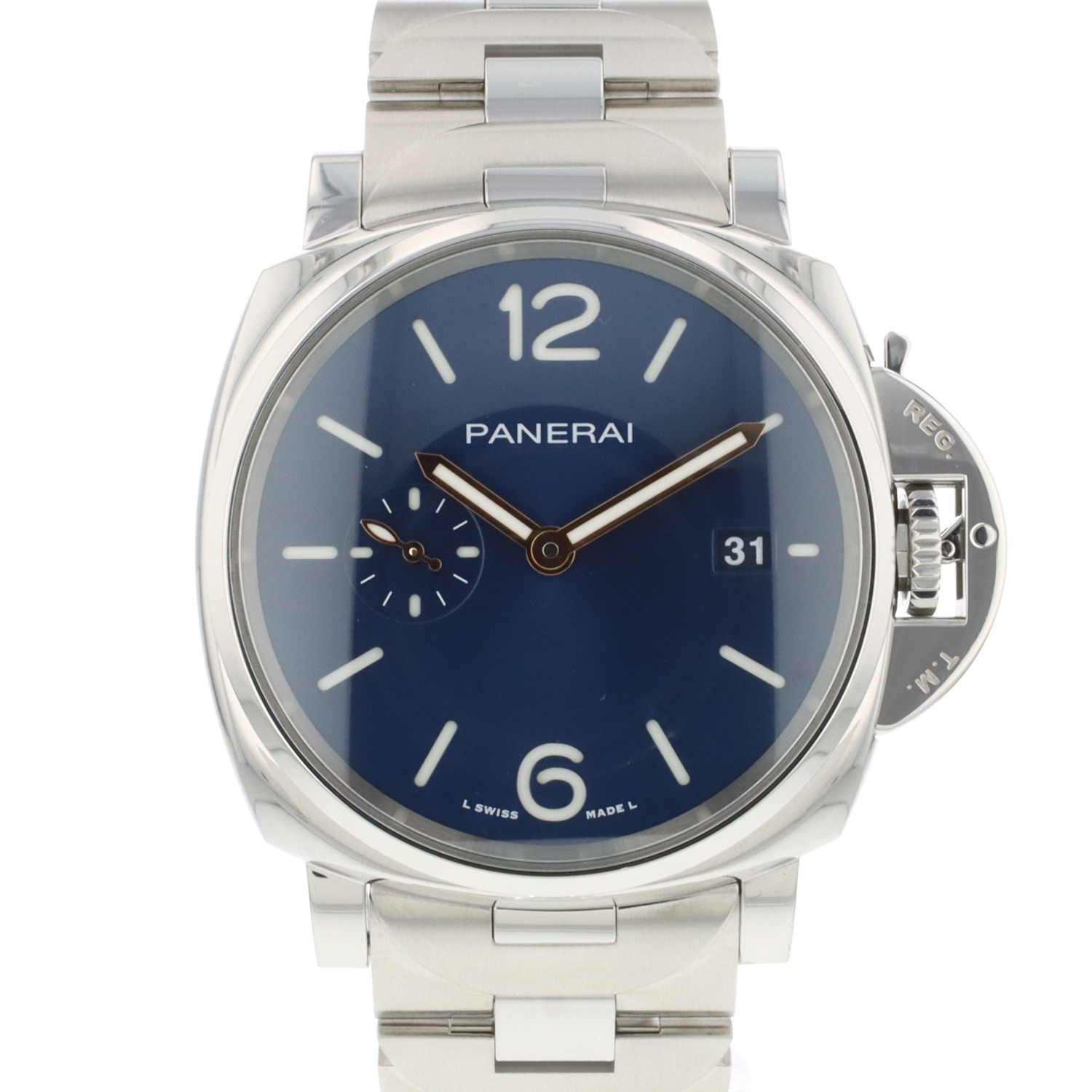 Panerai Luminor Due 42 MM Steel Blue Dial - Panerai - Sold watches ...