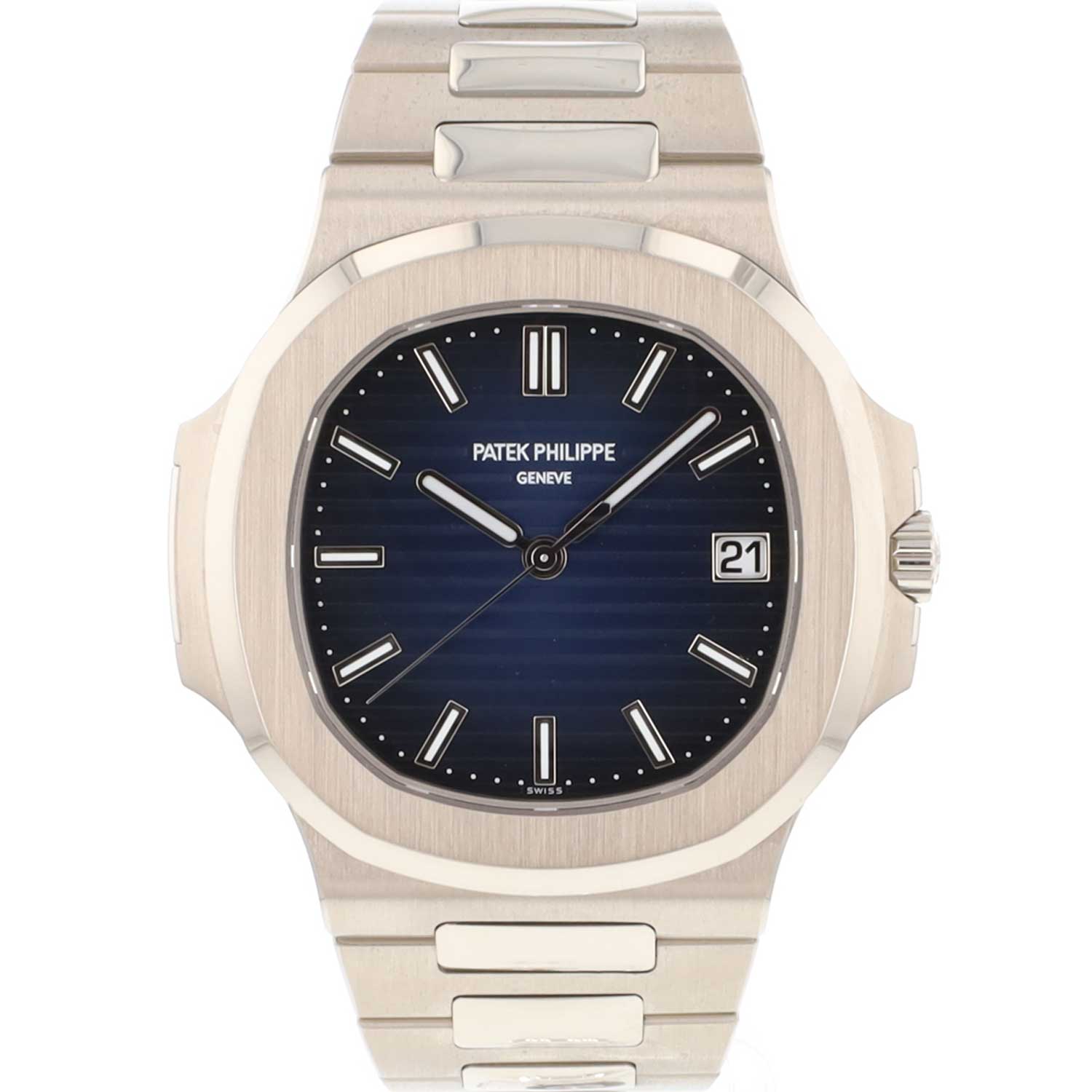Nautilus 5811 Blue Dial White Gold - Patek Philippe - Sold watches ...