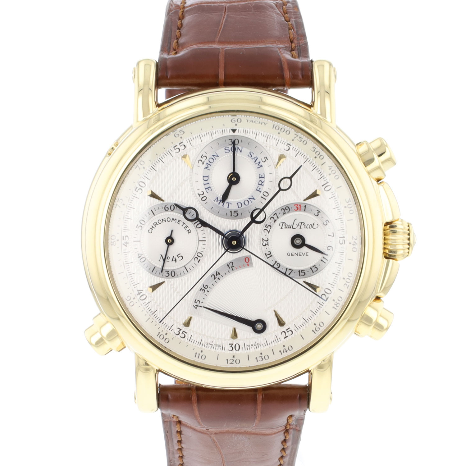 Atelier Technicum Chronograph Rattrapante Yellow Gold - Paul Picot ...