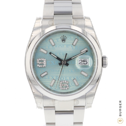 Datejust 36 Ice Blue Diamonds NEW IN STICKERS! - Rolex - Sold watches ...