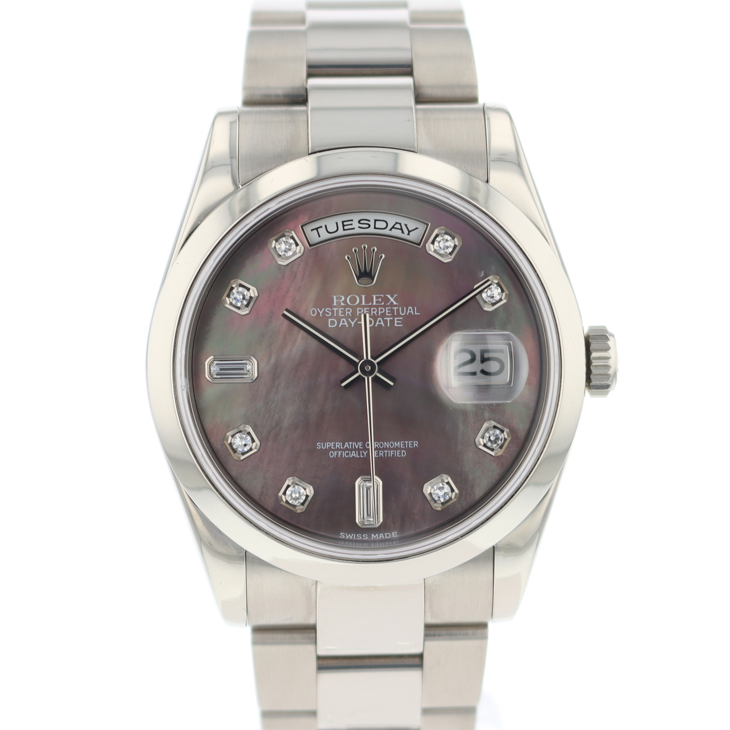 Day-Date White Gold MOP Diamond Dial - Rolex - Sold watches - Juwelier ...