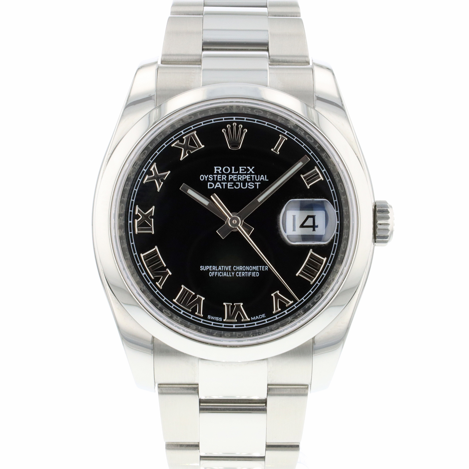 Datejust 36 Black Roman Dial - Rolex - Sold watches - Juwelier Burger
