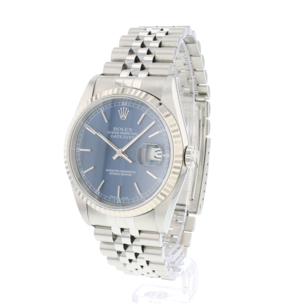 Datejust 36 Fluted Jubilee Blue Dial - Rolex - Sold watches - Juwelier ...
