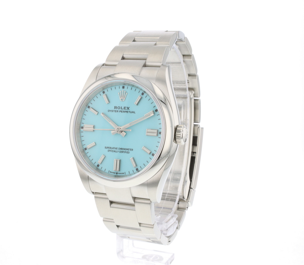 Oyster Perpetual 36 Tiffany Turquoise Dial NEW - Rolex - Sold watches ...
