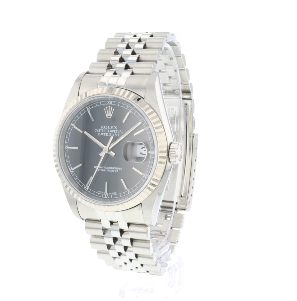Datejust 36 Jubilee Fluted Black Dial - Rolex - Sold watches - Juwelier ...
