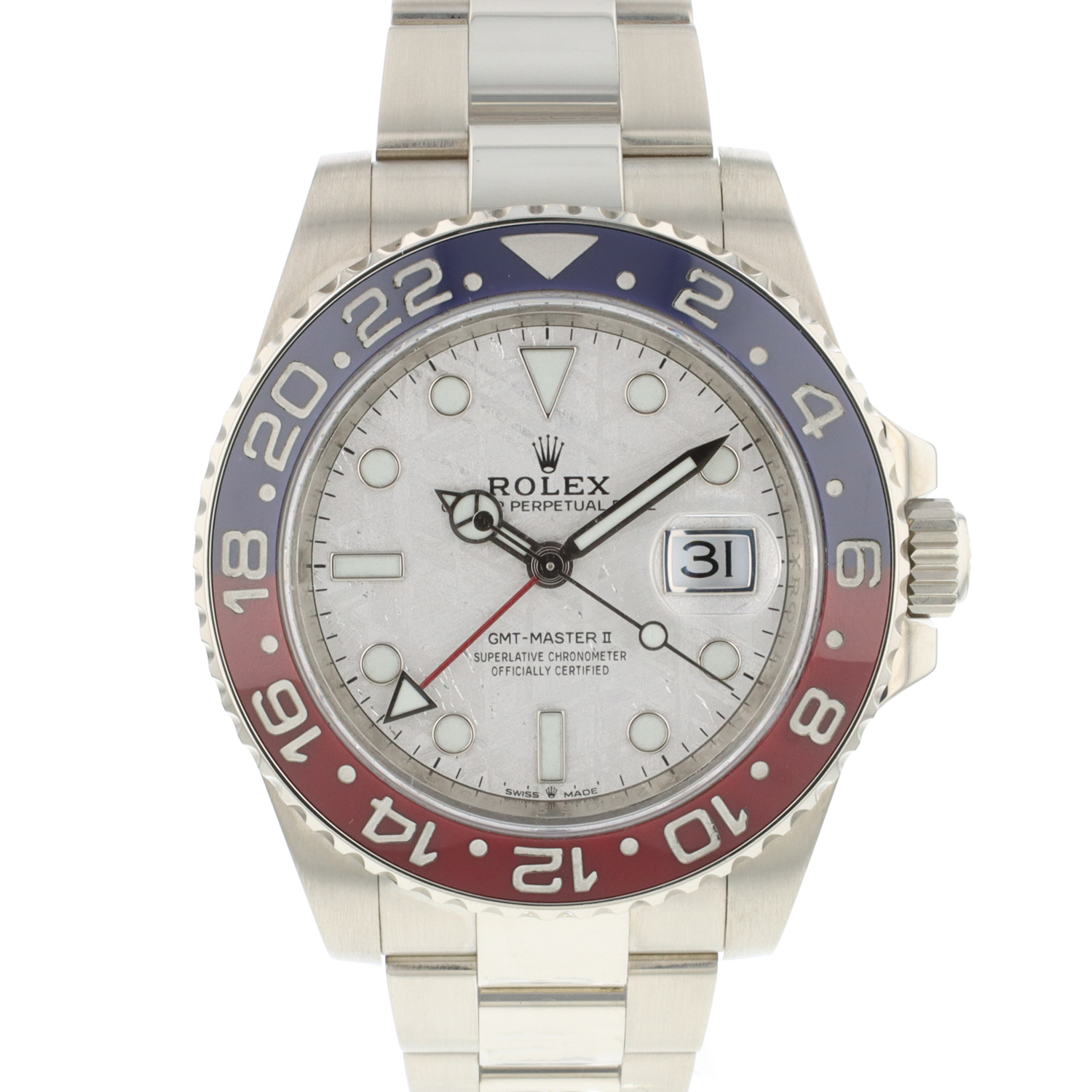 GMT-Master II BLRO White Gold Meteorite Dial - Rolex - Sold watches ...