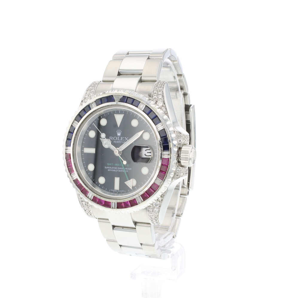 GMT-Master II Custom Made Saru Diamonds - Rolex - Sold watches ...