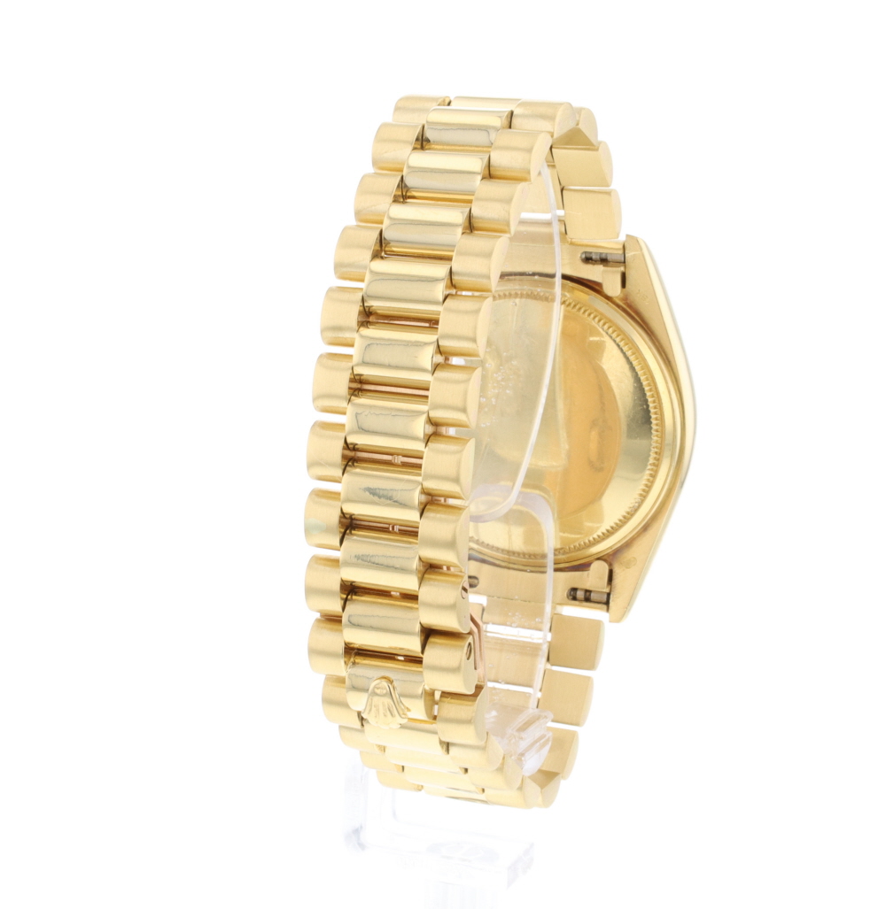 Day-Date 36 Yellow Gold President Pyramid Dial - Rolex - Sold watches ...