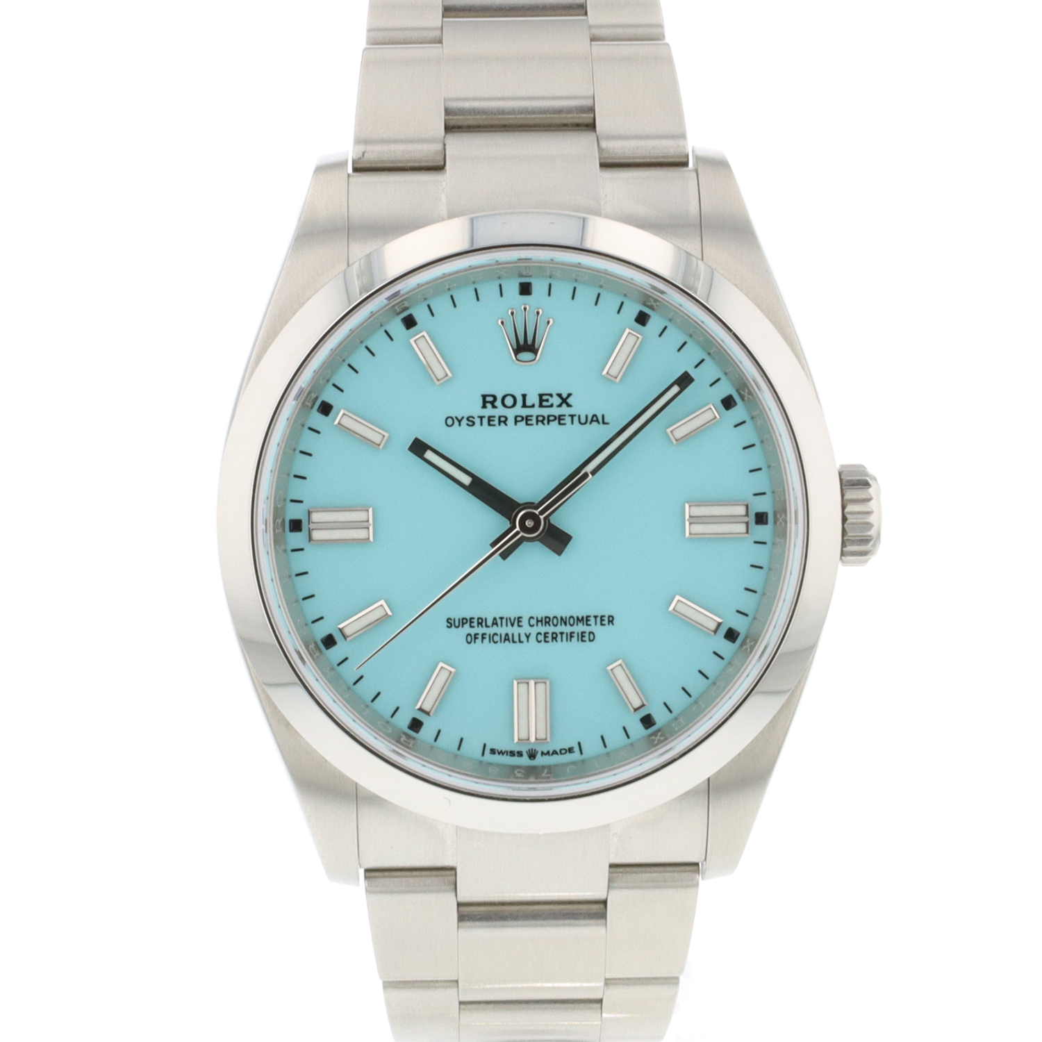 Oyster Perpetual 36 Tiffany Turquoise Dial - Rolex - Sold watches ...