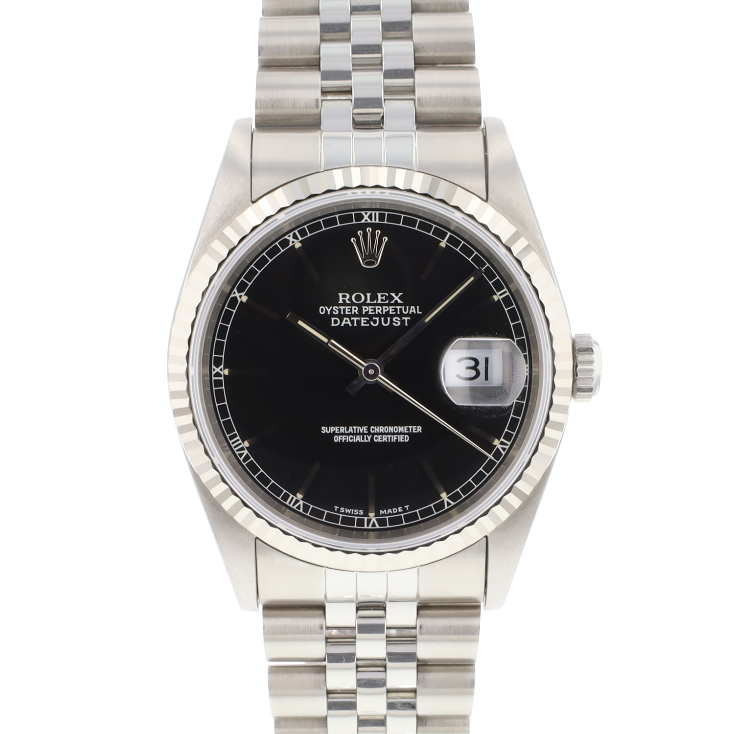 Datejust 36 Jubilee Fluted Black Dial - Rolex - Sold watches - Juwelier ...