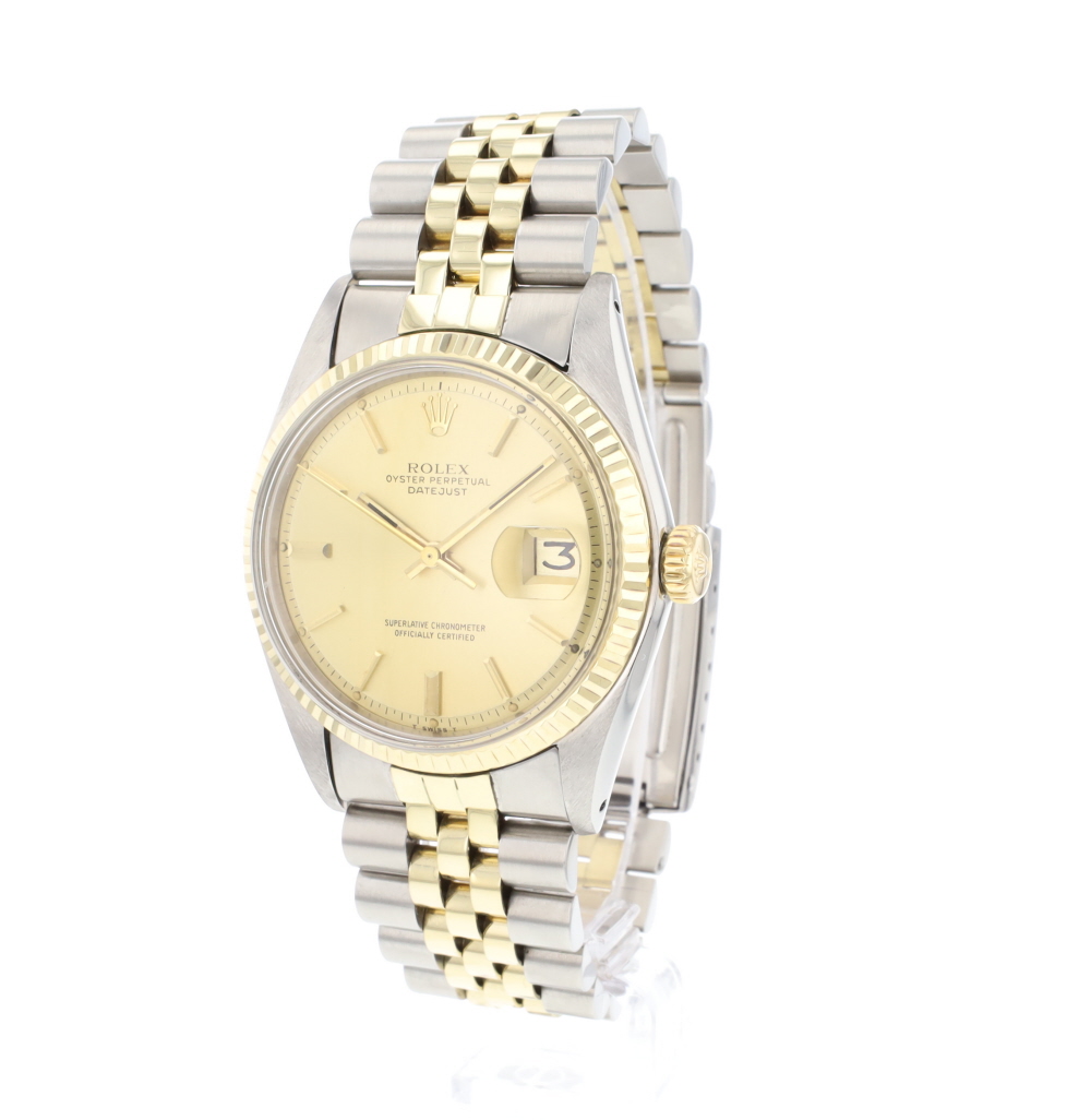 Datejust 36 Steel Gold Jubilee Fluted Gold Dial - Rolex - Sold watches ...