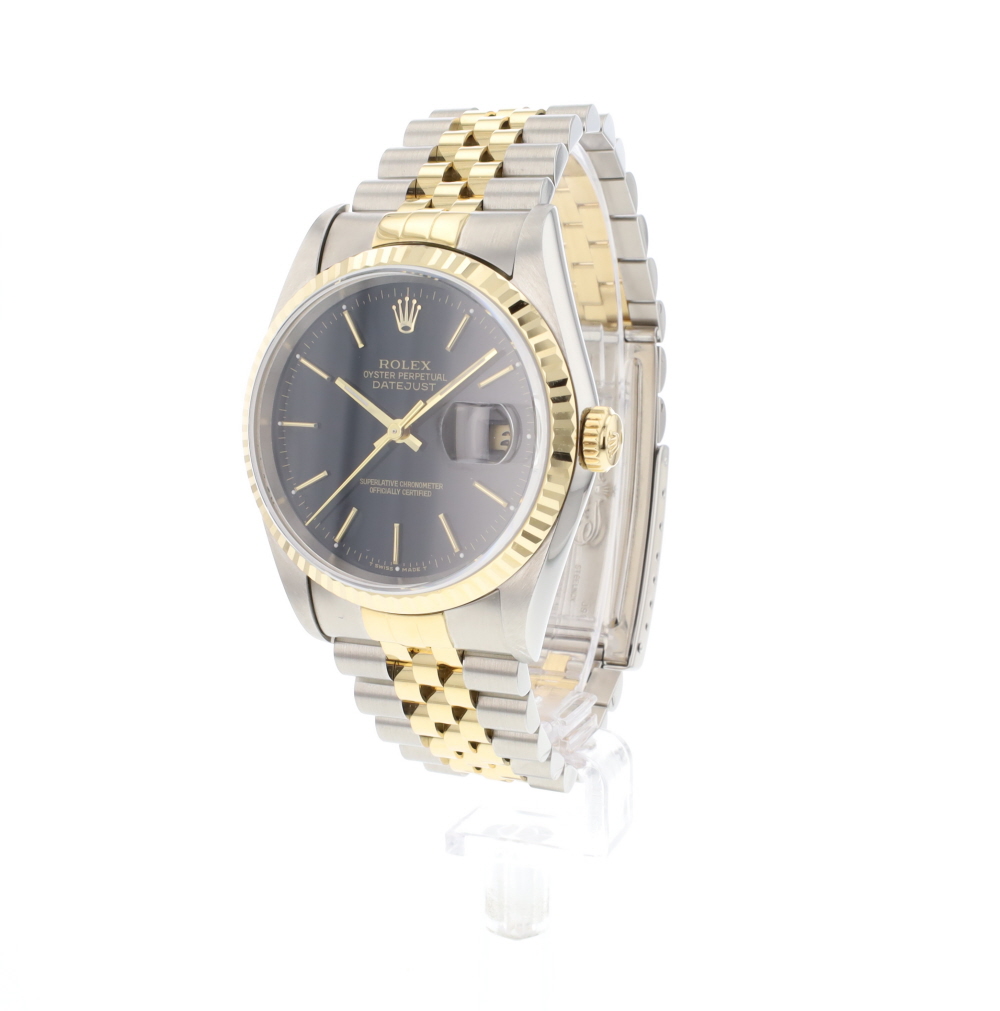 Datejust 36 Jubilee Gold/Steel Jubilee Black Dial - Rolex - Exclusive ...
