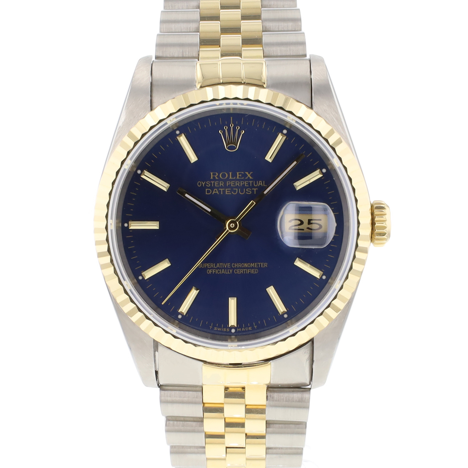 Datejust 36 Jubilee Gold/Steel Jubilee Blue Dial - Rolex - Sold watches ...