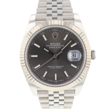 Datejust 41 Jubilee Fluted Dark Rhodium - Rolex - Sold watches ...