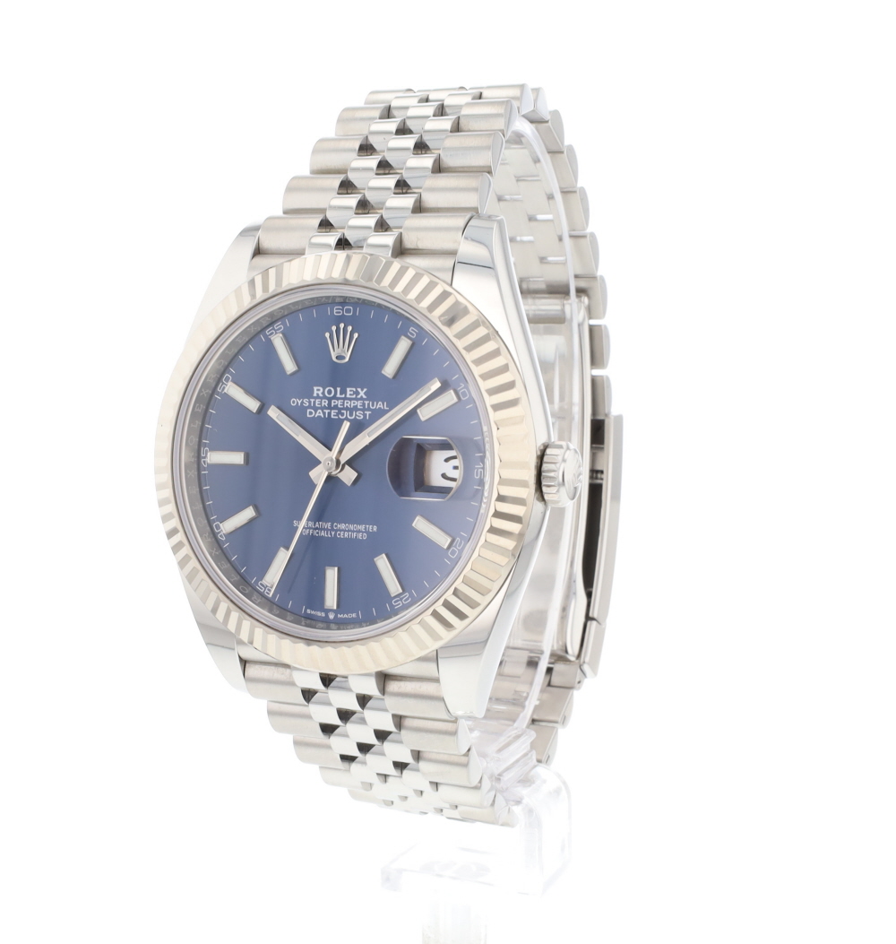 Datejust 41 Jubilee Fluted Blue Dial - Rolex - Exclusive watches ...
