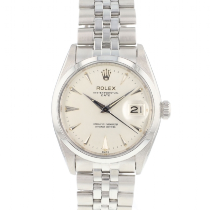 Oyster Perpetual Date 34mm Silver Dial - Rolex - Sold watches - Juwelier Burger