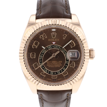 Sky-Dweller Everosegold Arabic Choco Dial - Rolex - Verkaufte Uhren ...