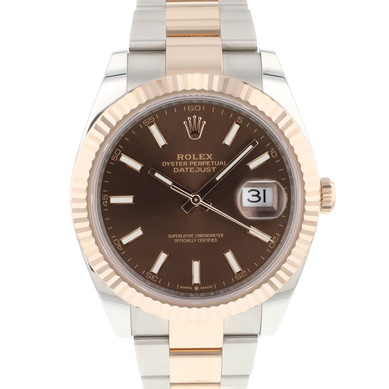 Datejust 41 Steel Everose Gold Choco Dial NEW 2023 - Rolex - Exclusive ...