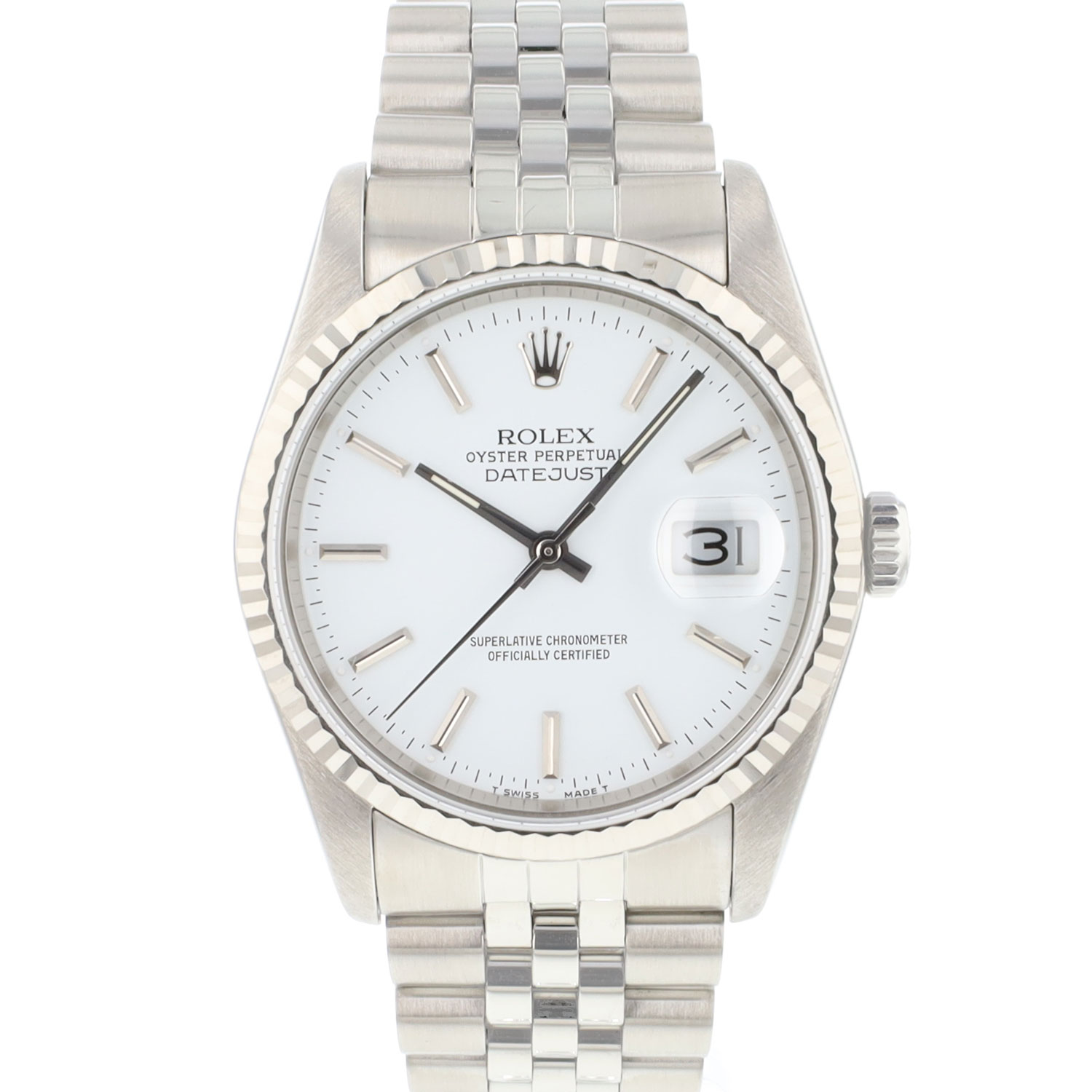 Datejust 36 Jubilee Fluted White Dial - Rolex - Sold watches - Juwelier ...