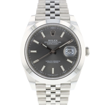 Datejust 41 Dark Rhodium Dial - Rolex - Exclusive watches - Juwelier Burger