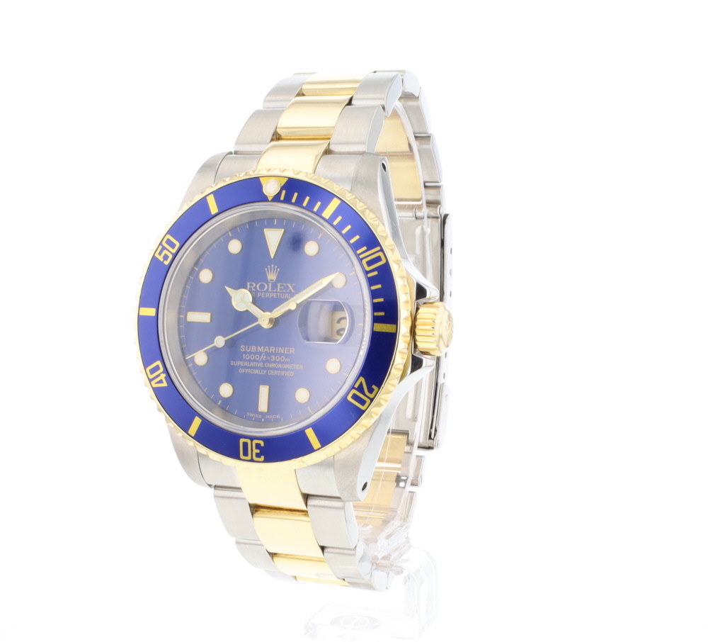 Submariner Date Steel / Gold Blue Sunburst Dial - Rolex - Exclusive ...