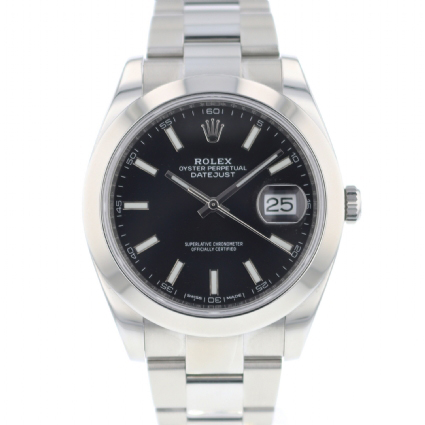 Datejust 41 Oyster Black Dial - Rolex - Exclusive watches - Juwelier Burger