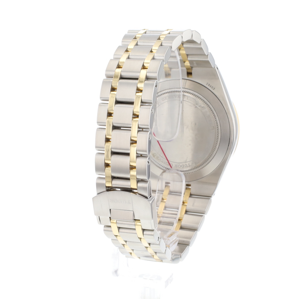 Royal Day-Date Steel Gold Black Roman Dial 99% NEW - Tudor - Sold ...