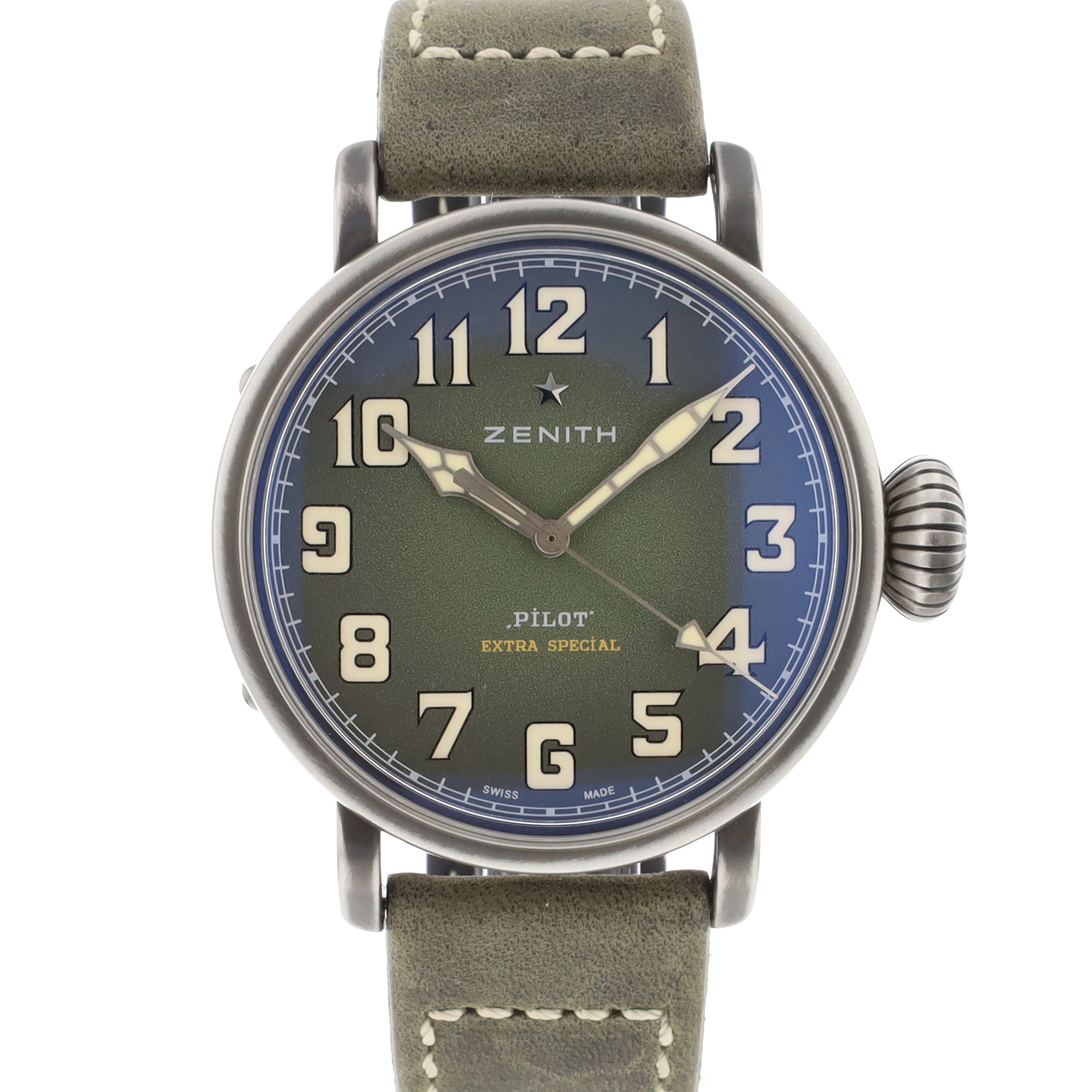 Pilot Type 20 Extra Special Steel Green Dial NEW 2022 - Zenith ...